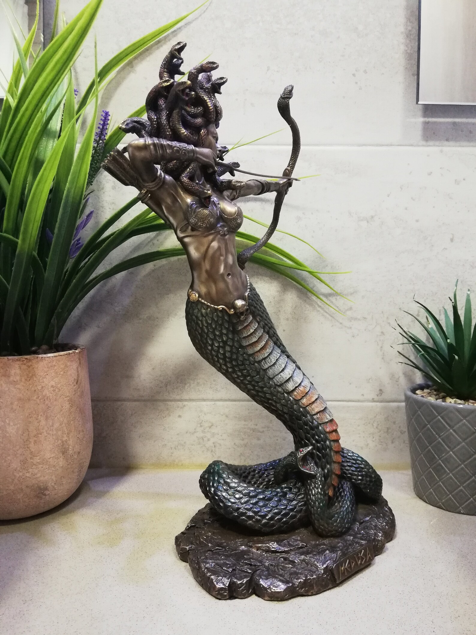 Medusa Mermaid Ancient Greek Mythology 35cm-13.77in Gorgo | Etsy