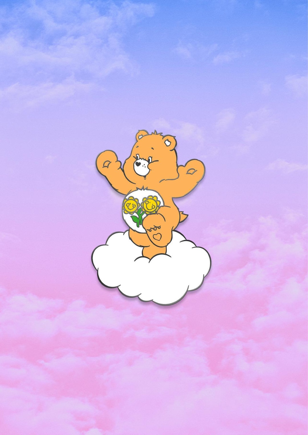 Classic Friend Care Bear Pin - Etsy