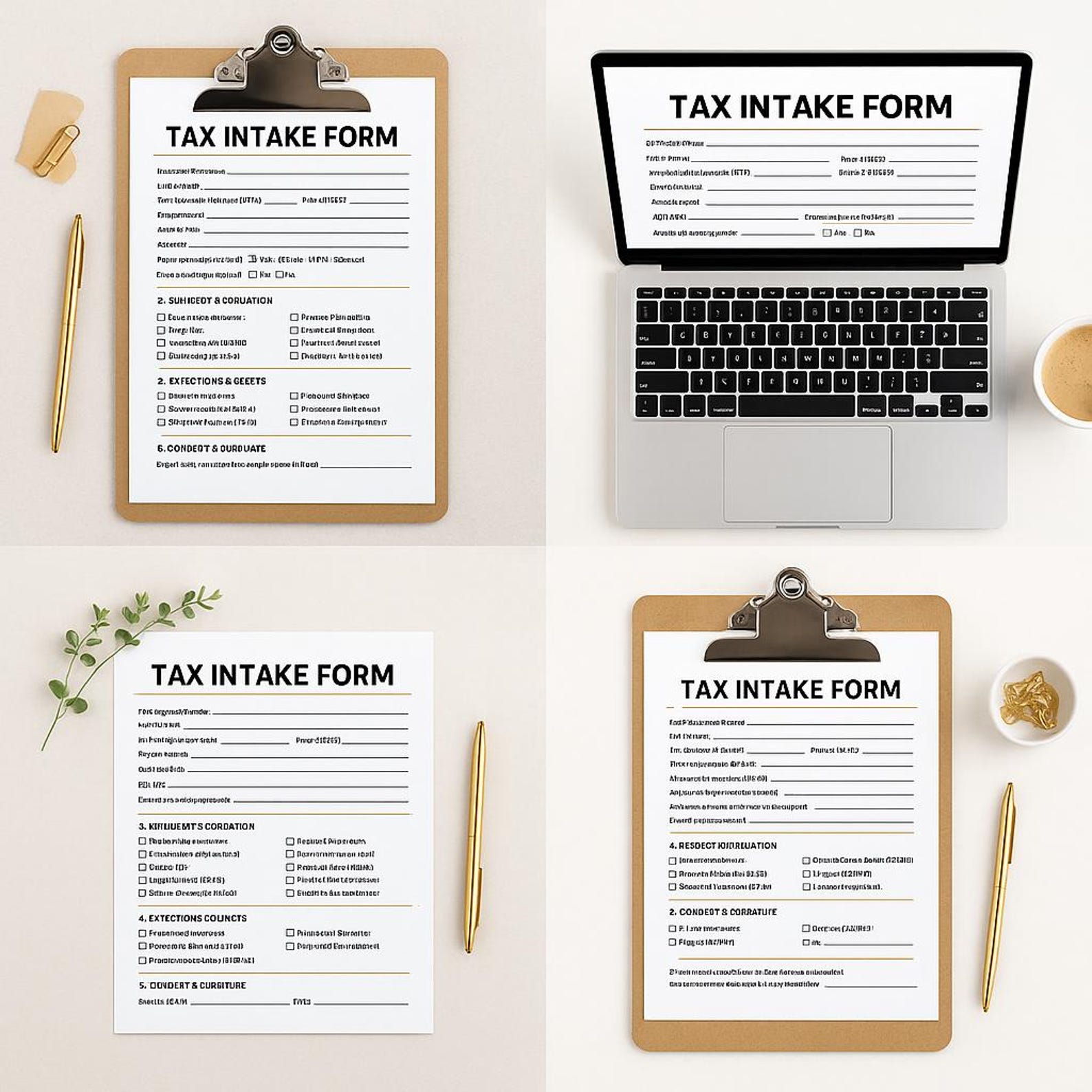 Tax Intake Forms - Etsy