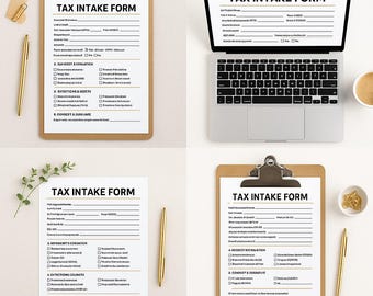 Tax Preparer Intake Forms | Custom Tax Office Forms | Tax Preparer ...
