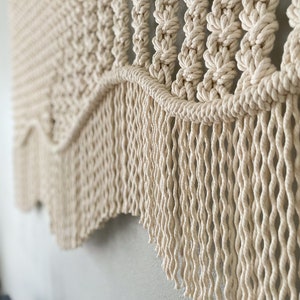Large Macrame Wall Hanging, Modern Fiber Art Tapestry, Asymmetrical ...