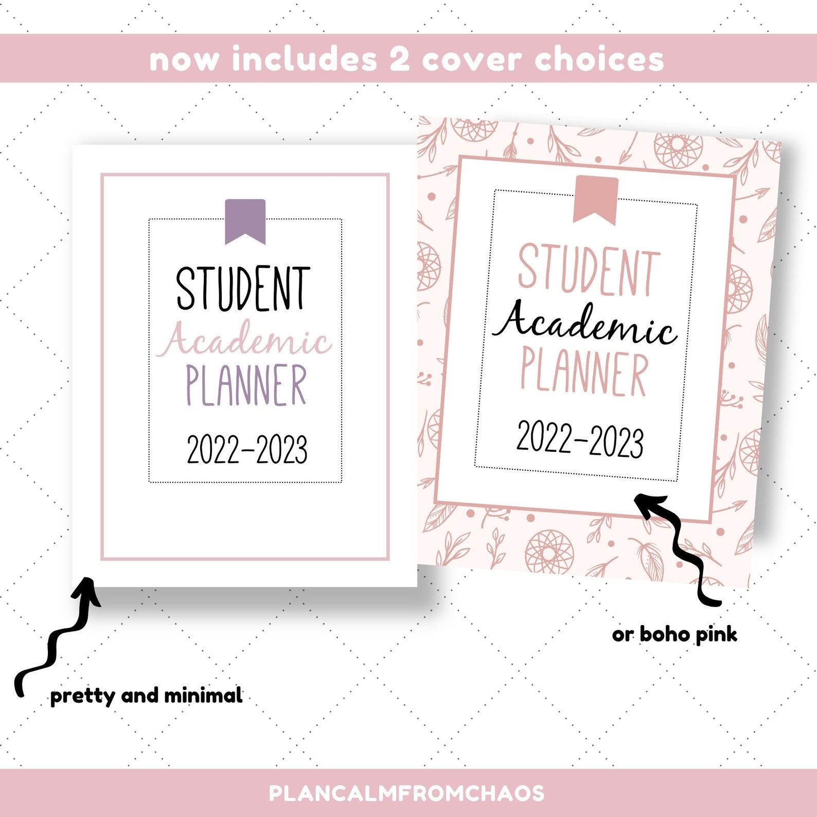 2022-2023 Student Planner Printable. DIGITAL DOWNLOAD. Pretty - Etsy Canada