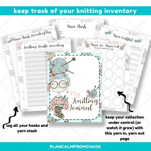 Printable A5 Knitting Journal. DIGITAL DOWNLOAD. Use These Printable ...
