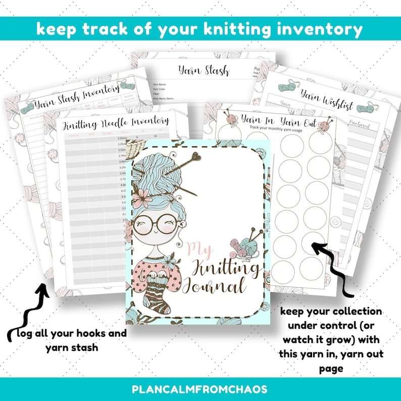 Printable A5 Knitting Journal: Project Planner (digital Download) - Etsy