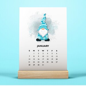 2024 Printable Gnome Calendar, DIGITAL DOWNLOAD, US Letter, A4, 7x5 and ...