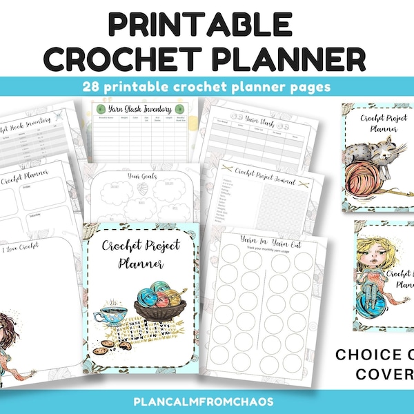 Printable Crochet Project Planner - Etsy