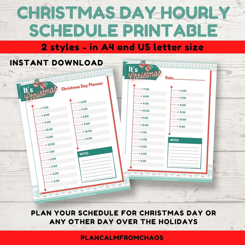 Christmas Timesheet - Etsy