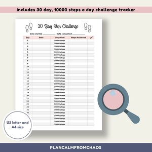Step Challenge Tracker Printable: 30-day Fitness (digital Download) - Etsy