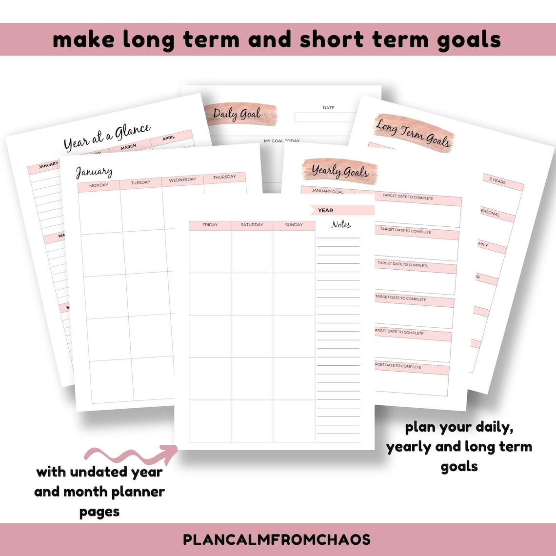 Printable 2024 Life Planner Bundle DIGITAL DOWNLOAD 73 Page - Etsy