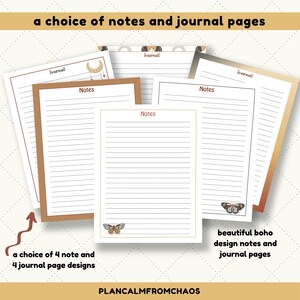 Printable Boho Undated Planner, DIGITAL DOWNLOAD, 42 Page Boho ...