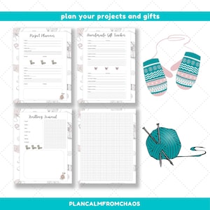 Printable Knitting Journal. DIGITAL DOWNLOAD. Use These Printable ...