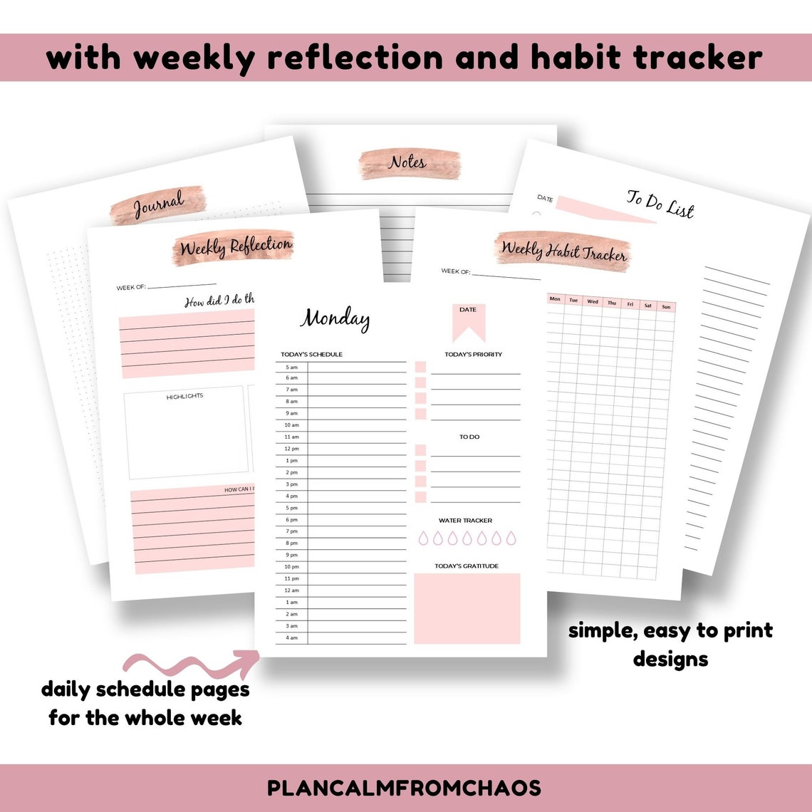 Printable 2024 Life Planner Bundle DIGITAL DOWNLOAD 73 Page - Etsy