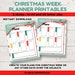 Printable Christmas Day and Week Planner Bundle, DIGITAL DOWNLOAD ...