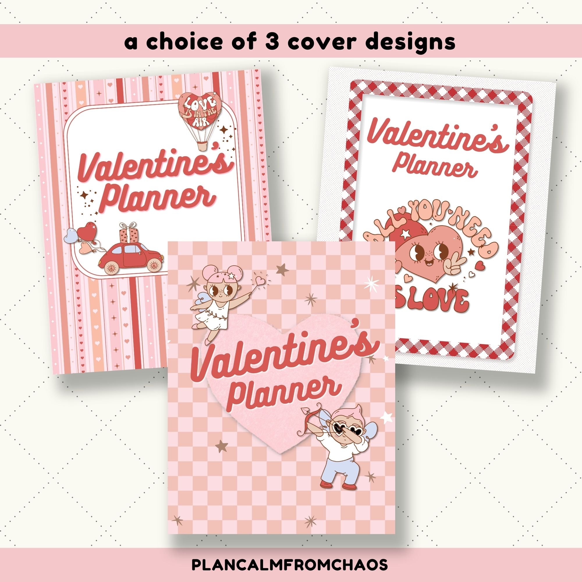 Valentines Day Planner Printable ,DIGITAL DOWNLOAD, 21 Page Printable ...