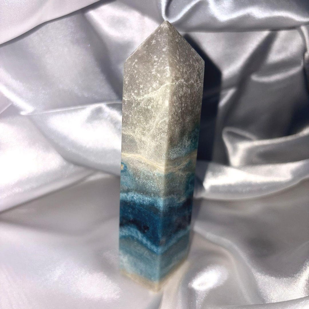 Trolleite Tower | 85g | Rare Crystal Gemstone | Throat, Third-eye ...