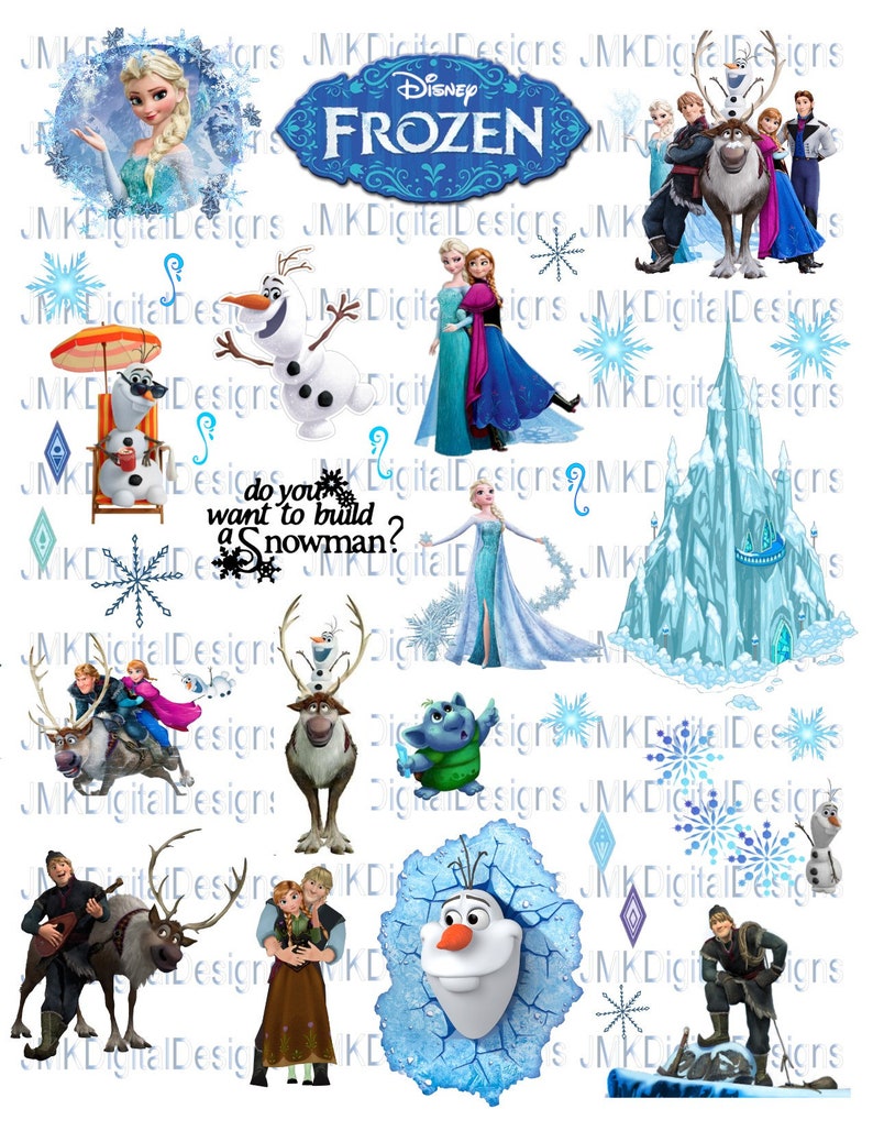 Frozen-PRINT your own waterslide decals SVG/PNG Digital File | Etsy Frozen-PRINT your own waterslide decals SVG/PNG Digital File | Etsy
