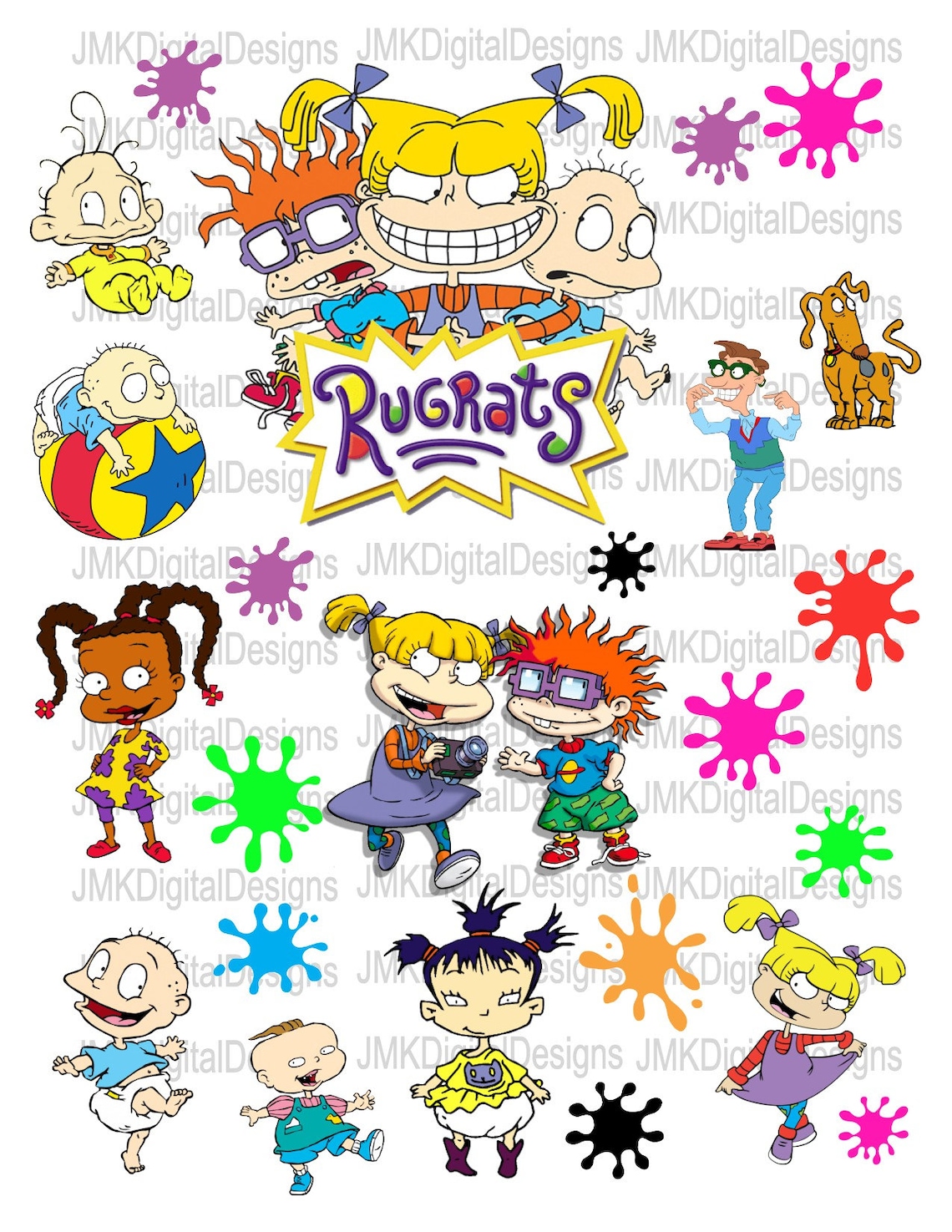 Rugrats-PRINT your own waterslide decals SVG/PNG Digital | Etsy Rugrats-PRINT your own waterslide decals SVG/PNG Digital | Etsy
