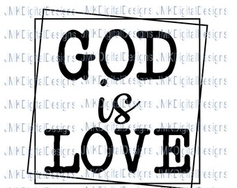 God is Love Sign | Etsy