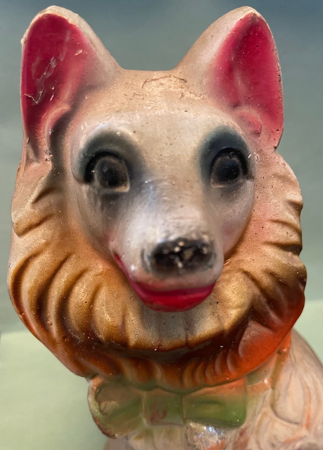 1940’s Collie Dog Chalkware Carnival Prize Bank - Etsy