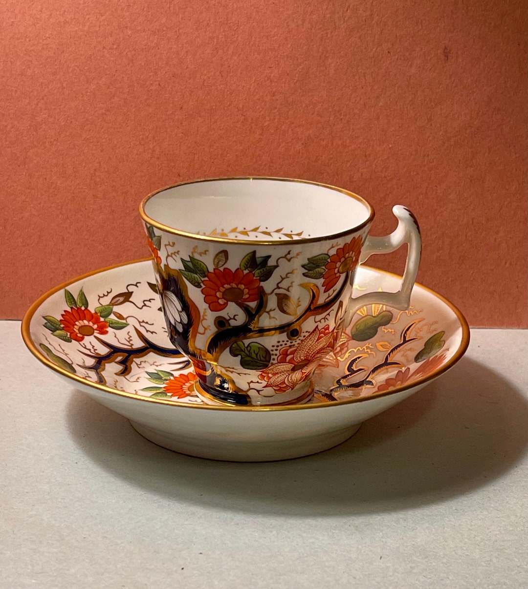 Exquisite Antique New Hall Imari Design London Shape Porcelain Cup With ...