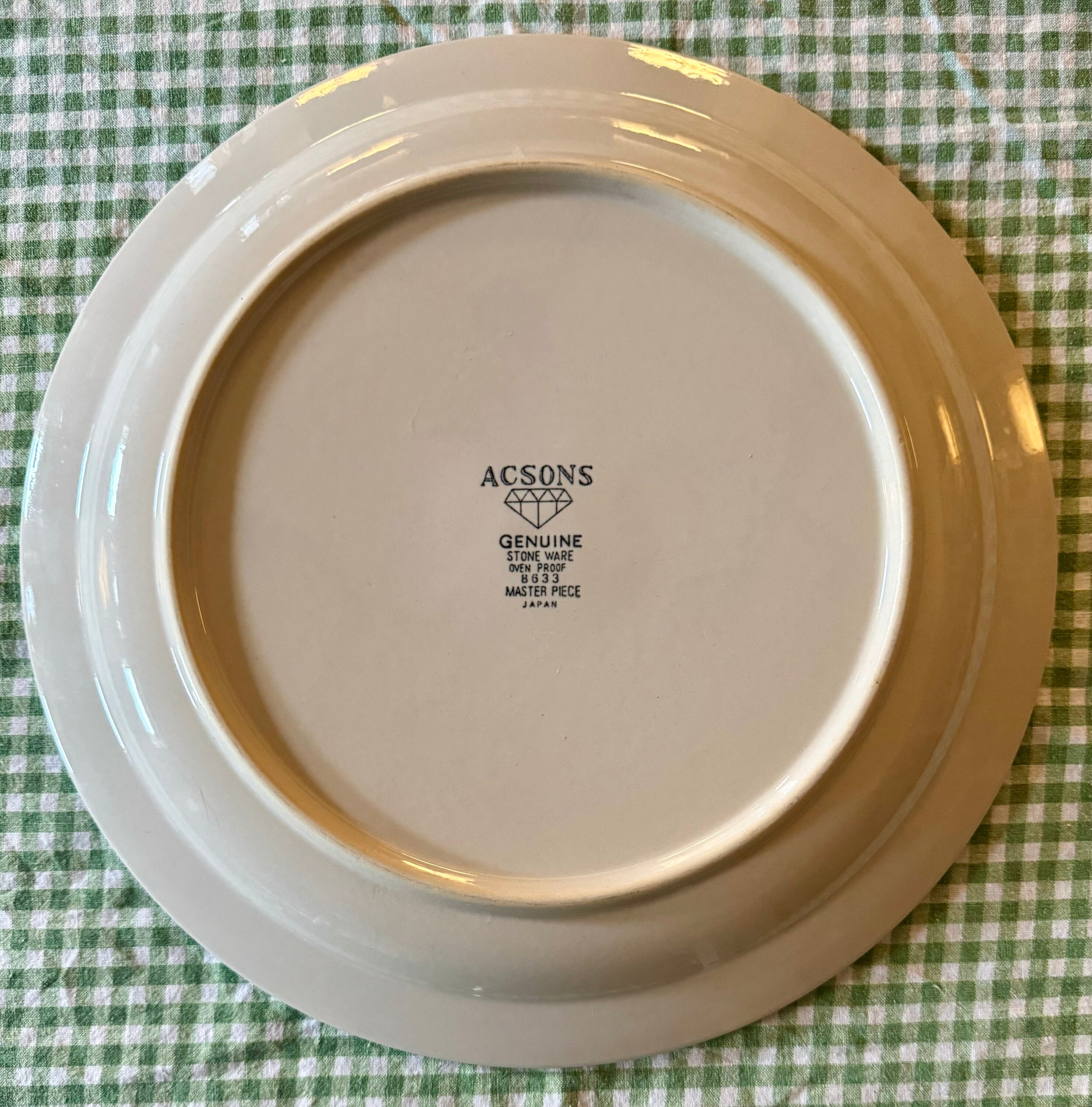 1970’s Acsons Genuine Stoneware Masterpiece #8633 Chop Plate/platter ...