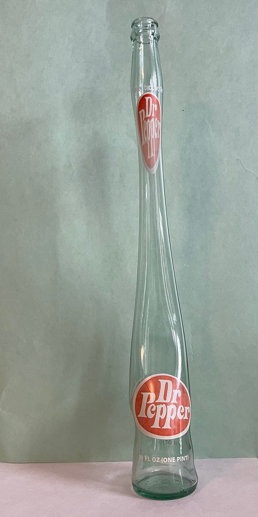 1970’s Stretched Glass Dr. Pepper Bottle - Etsy
