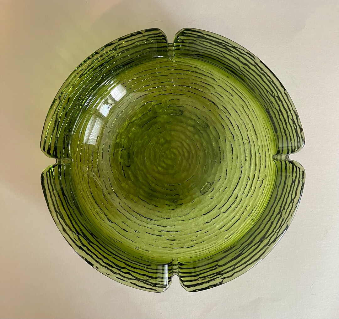 Gorgeous Green Anchor Hocking Sereno Glass Ashtray - Etsy
