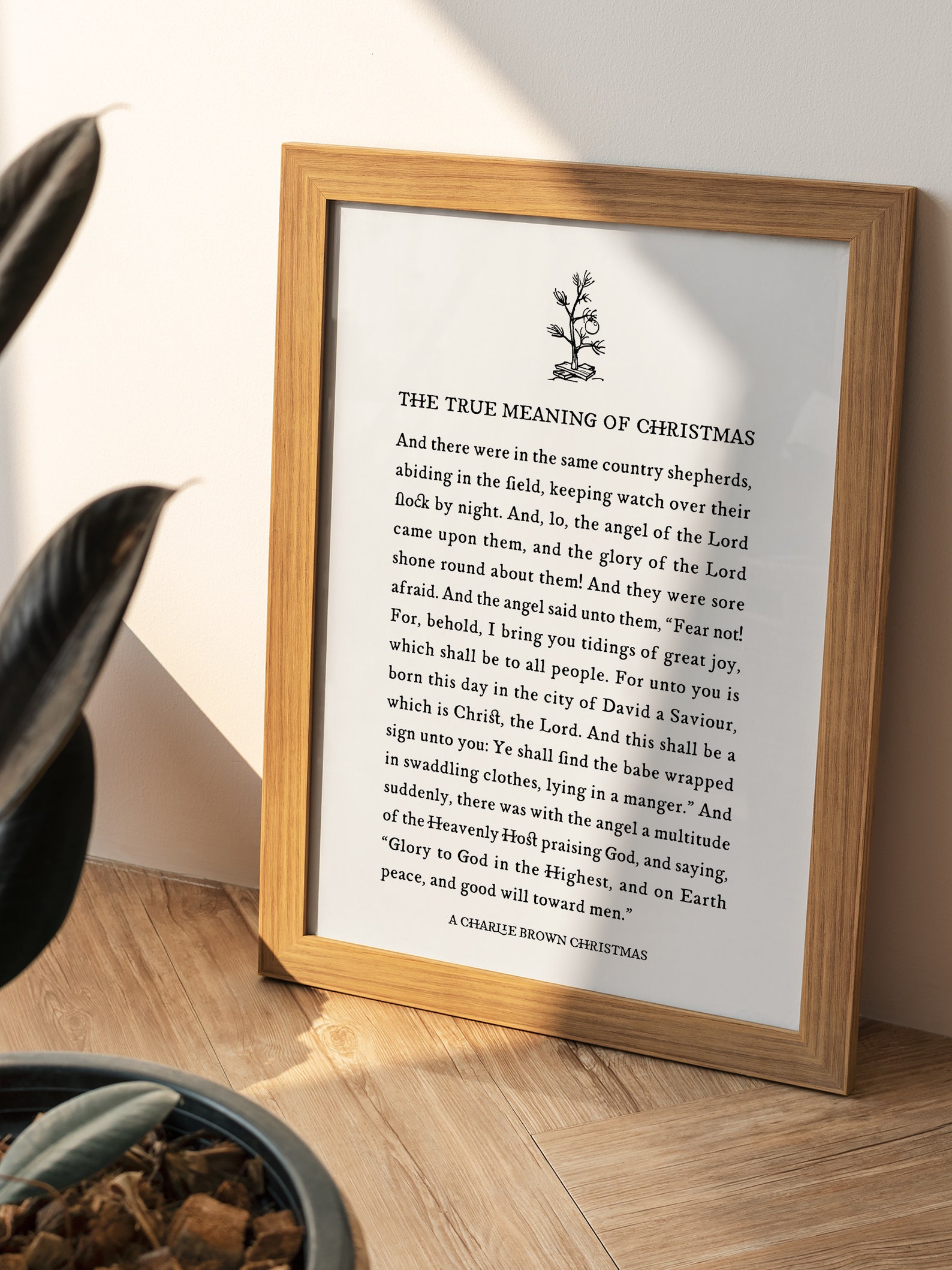 A Charlie Brown Christmas Linus Meaning of Christmas Speech - Etsy Canada