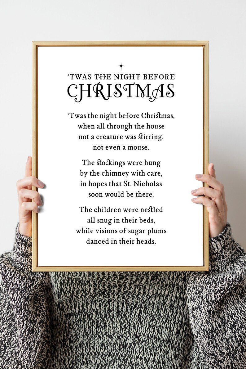 Twas the Night Before Christmas Story Digital Download - Etsy