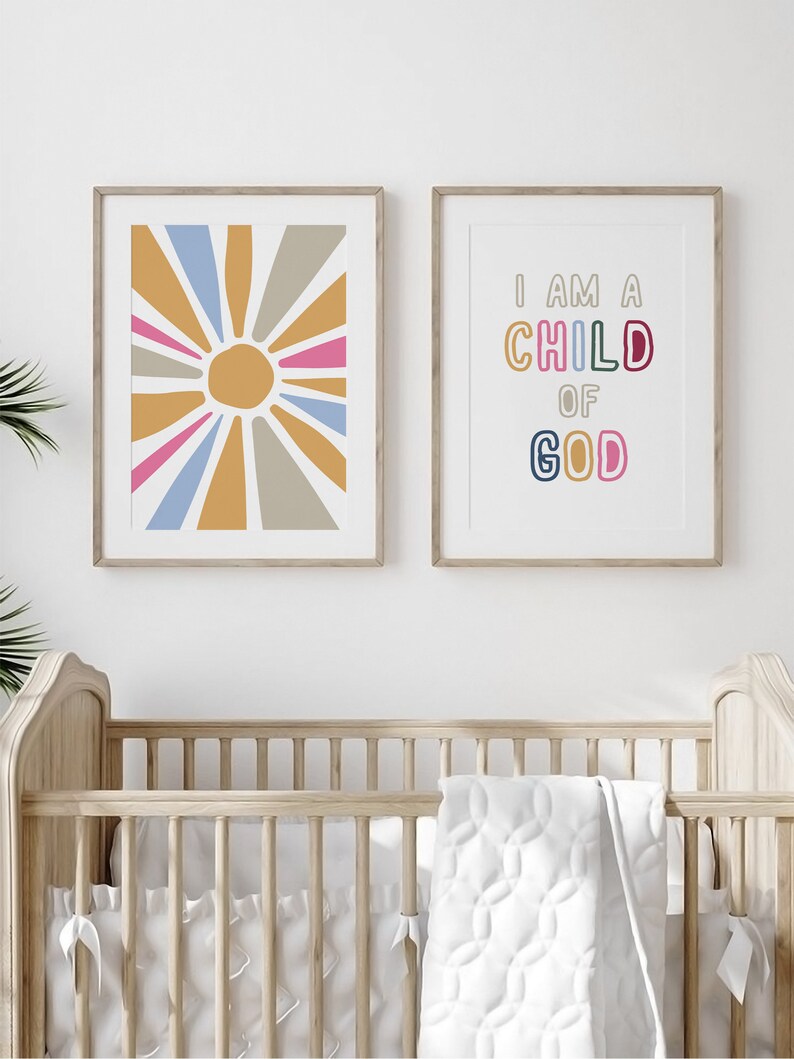 Kids and Nursery Bright Christian Digital Download Set of 6 - Etsy