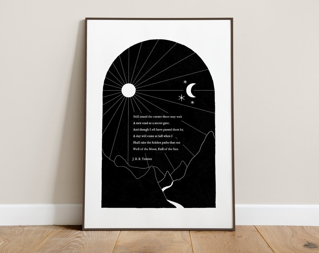 Tolkien Quote Illustration Poster - Etsy