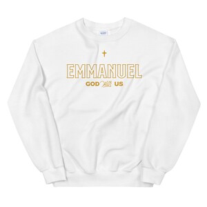 Emmanuel God With Us Christian Christmas Unisex Sweatshirt - Etsy