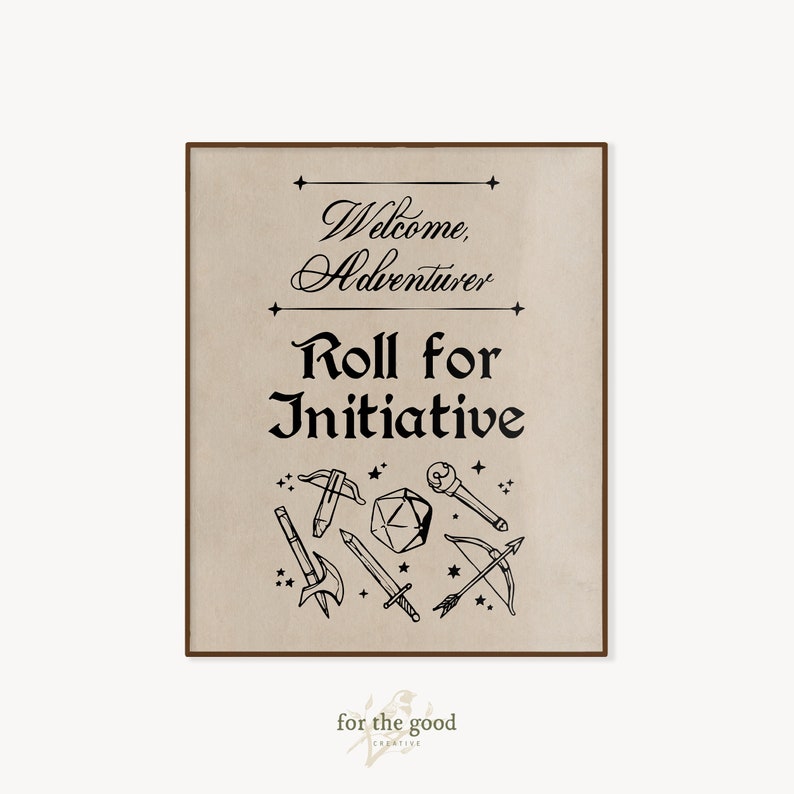 Dungeons Dragons D&D Welcome Art Digital Download - Etsy