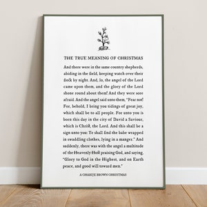 A Charlie Brown Christmas Linus Meaning of Christmas Speech Digital ...