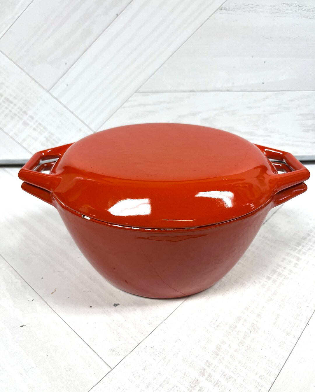 Vintage MCM Copco Denmark Lidded Dutch Oven Cast Iron/enamel D2 - Etsy