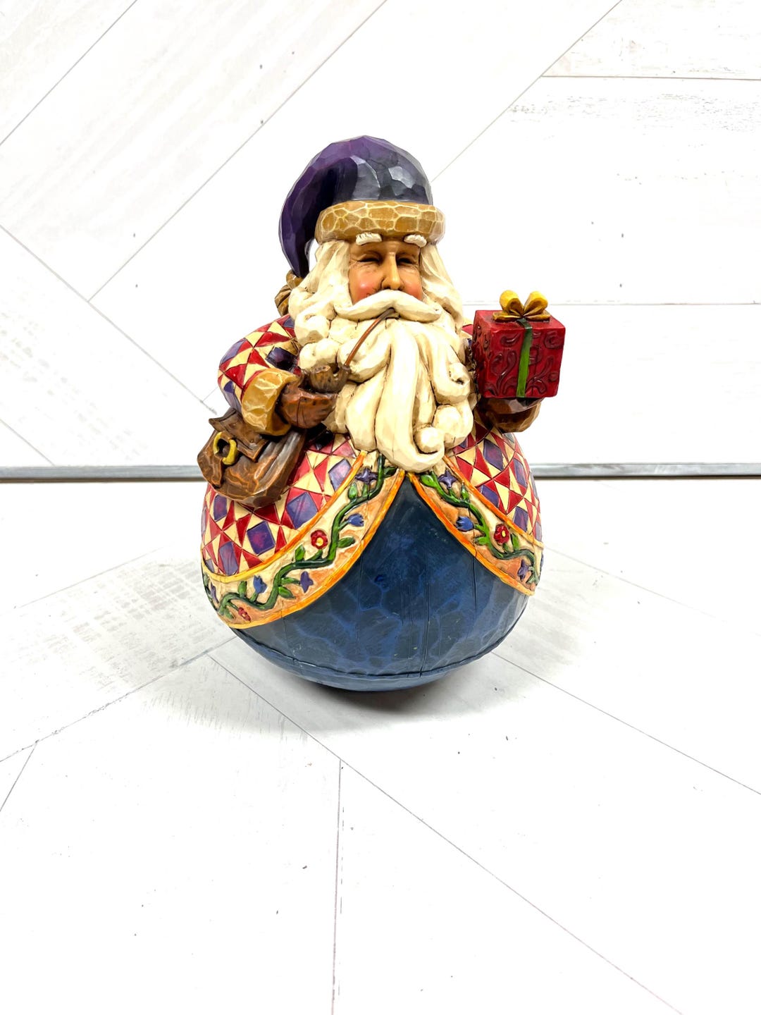 Vintage Jim Shore Roly Poly Santa "the Season of Giving" From 2005 - Etsy