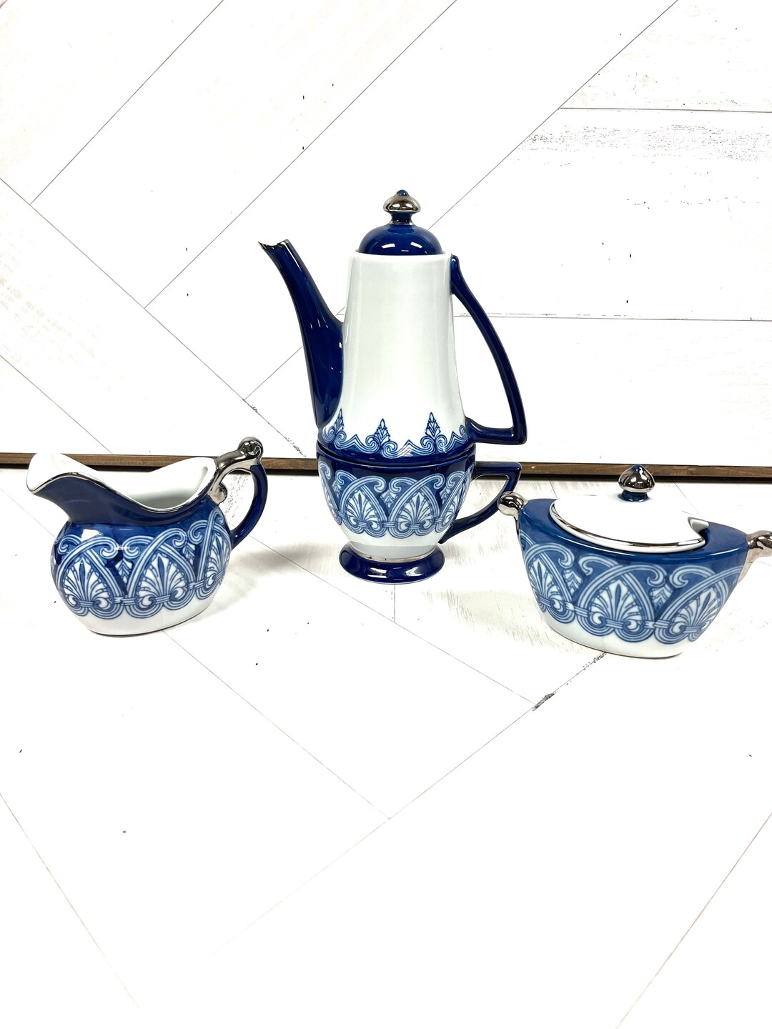 Vintage Bombay Arabesque Tea Set - Etsy