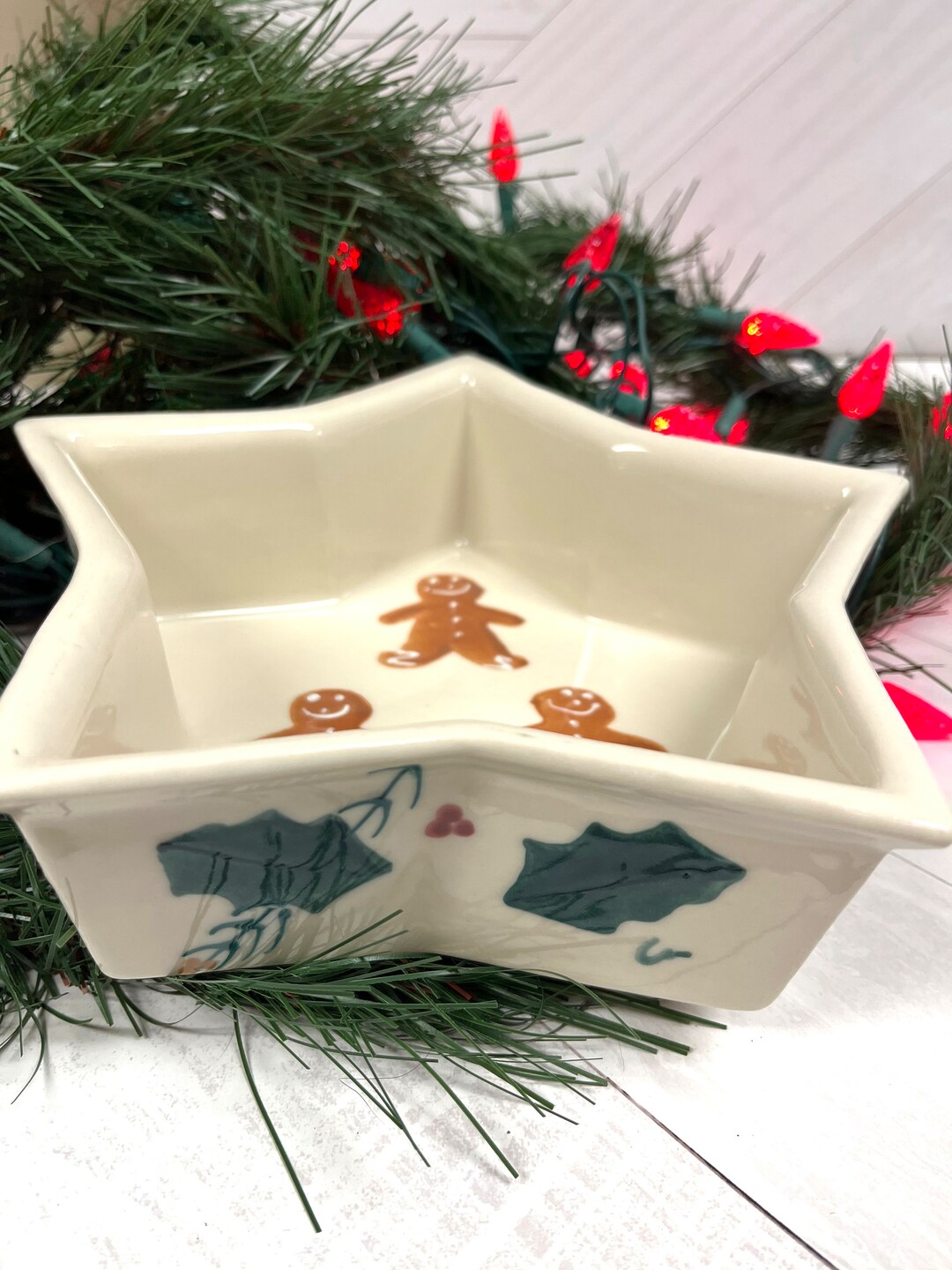 Hartstone Holly and Gingerbread Man Star-shaped Candy/cookie - Etsy