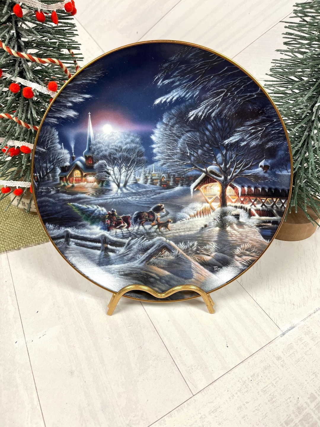 Terry Redlin evening Frost Plate Bradford Collection 2002 - Etsy