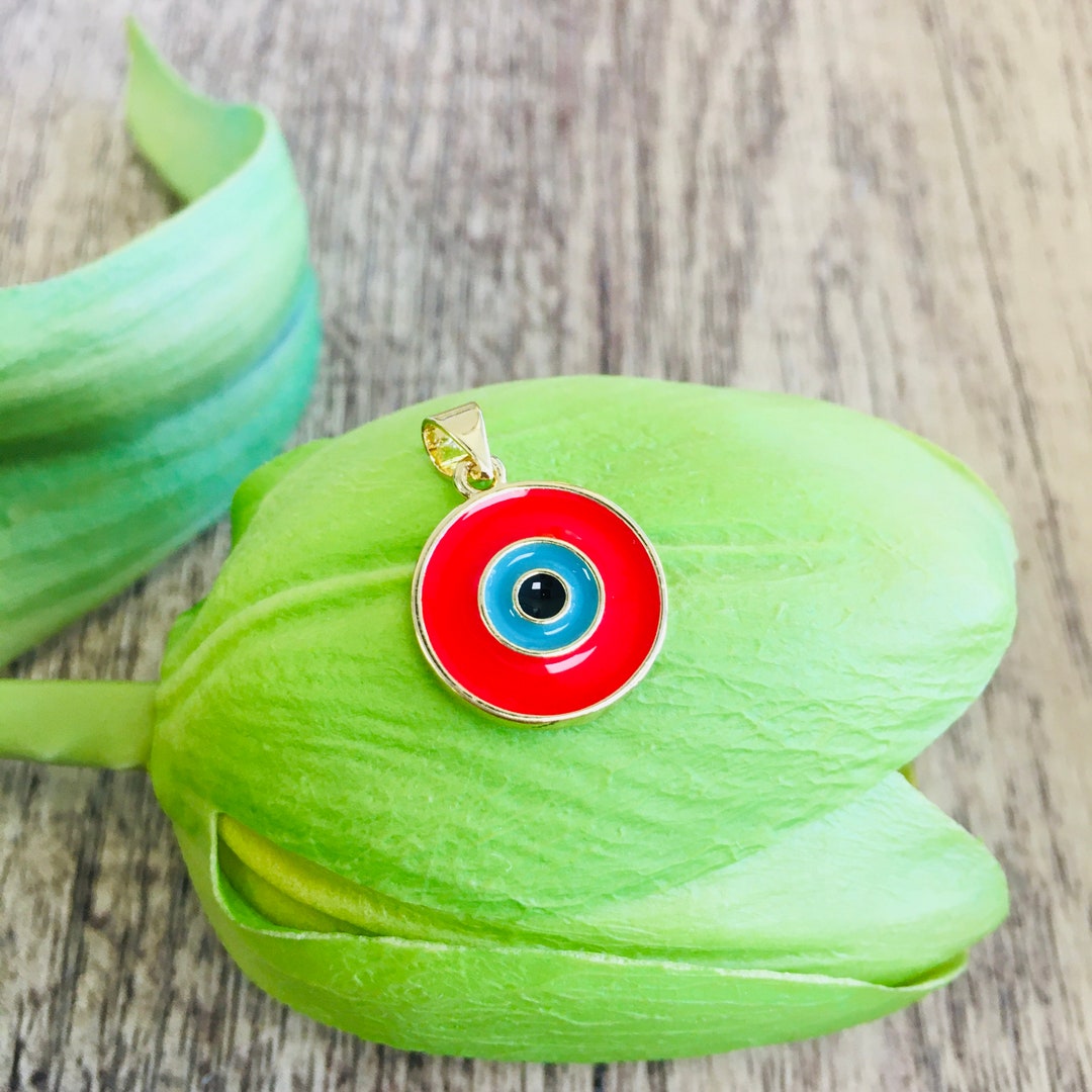 Evil Eye Charm Red Evil Eye Round Brass Evil Eye Charm 18k Gold evil-eye-charm-red-evil-eye-round-brass-evil-eye-charm-18k-gold