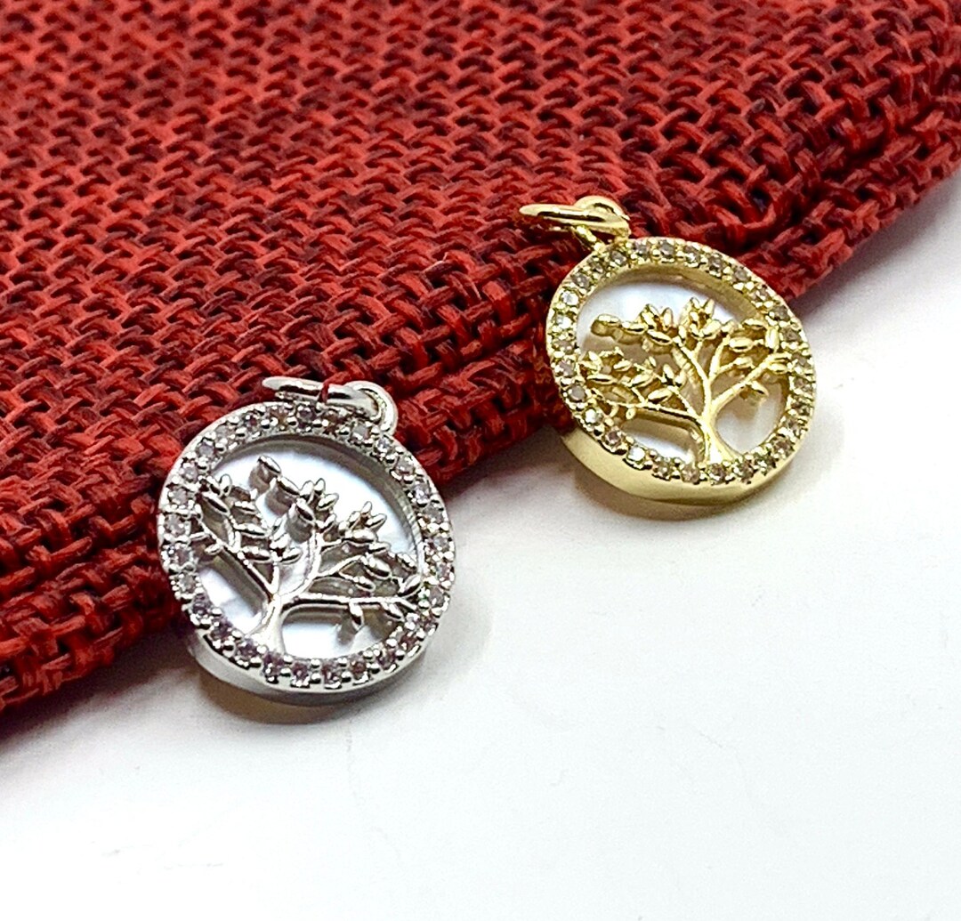 Tree of Life Charms Gold Tree of Life Rhodium Tree of Life - Etsy