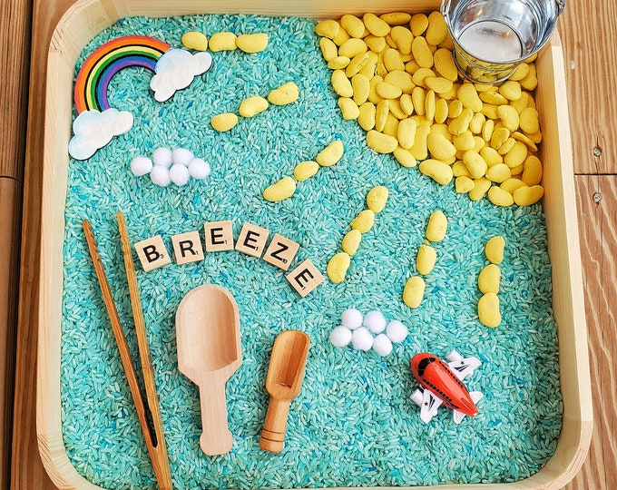 Sun and Sky Sensory Kit, Sky Sensory Bin, Toddler Gift, Open-ended Play ...