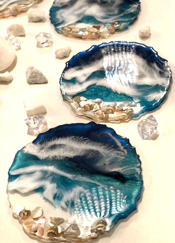 Ocean Themed Coasters | Etsy