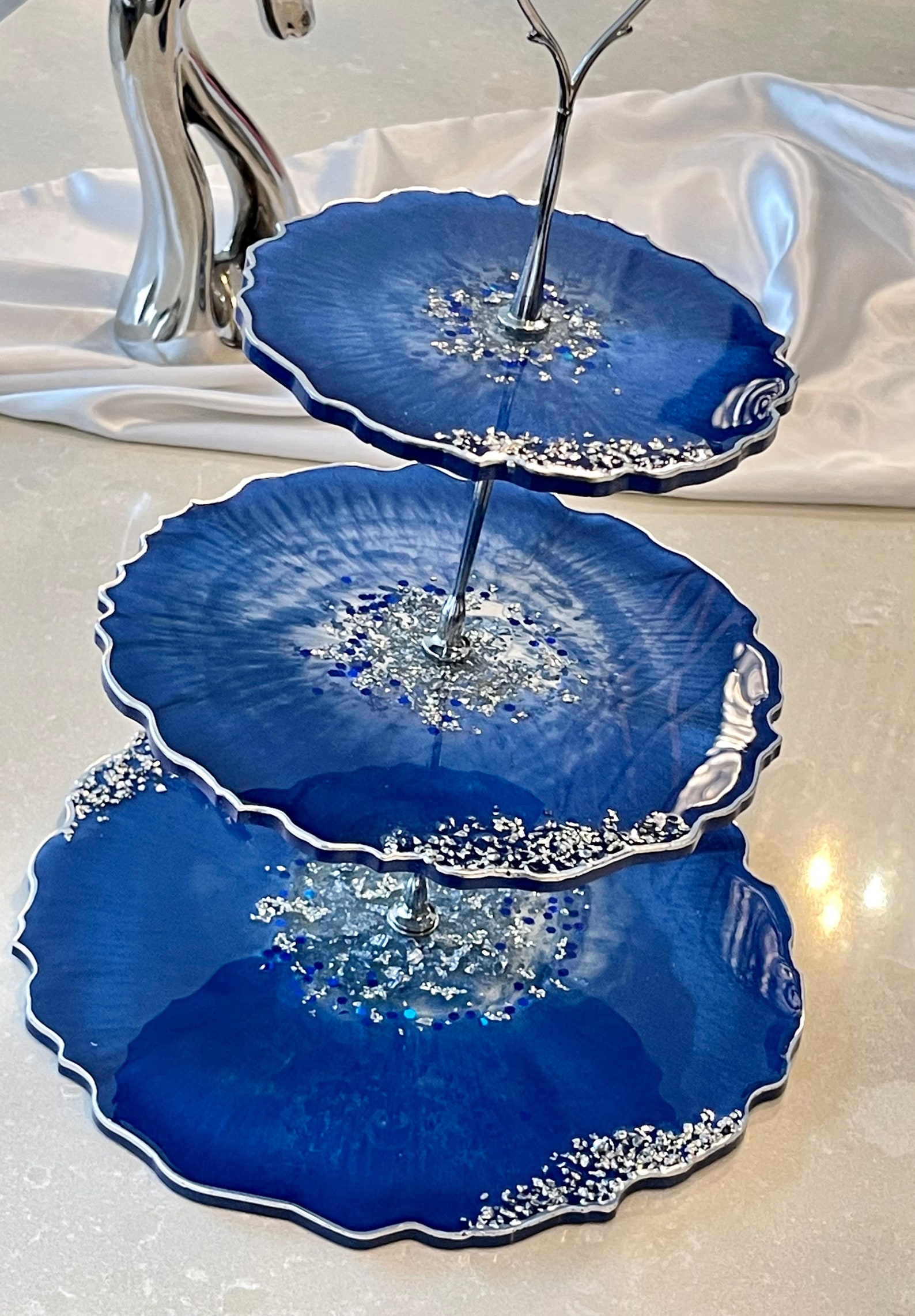 Geode 3 Tier Cake Stand - Etsy