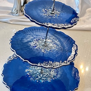 Geode 3 Tier Cake Stand - Etsy