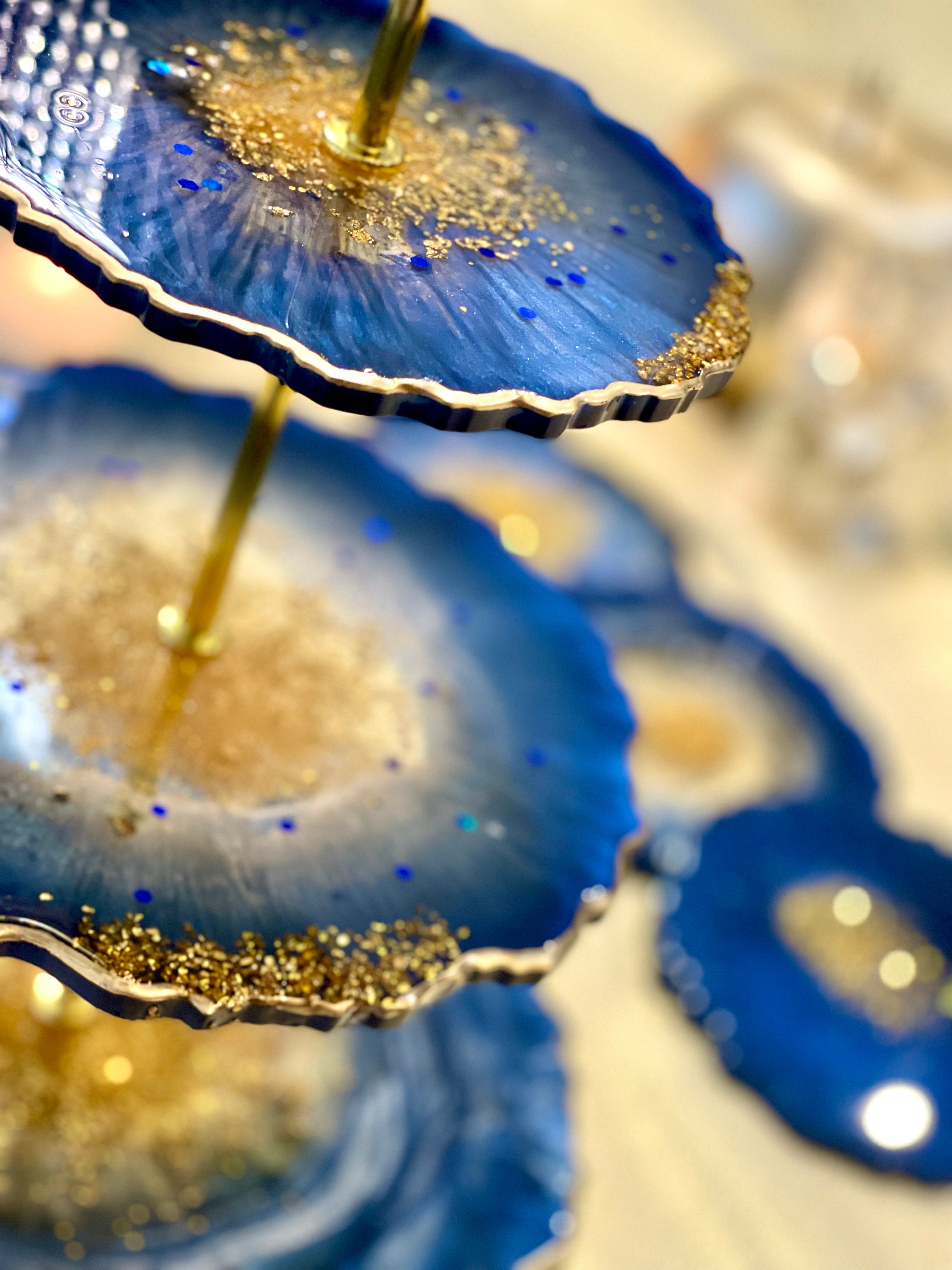 Geode 3 Tier Cake Stand - Etsy
