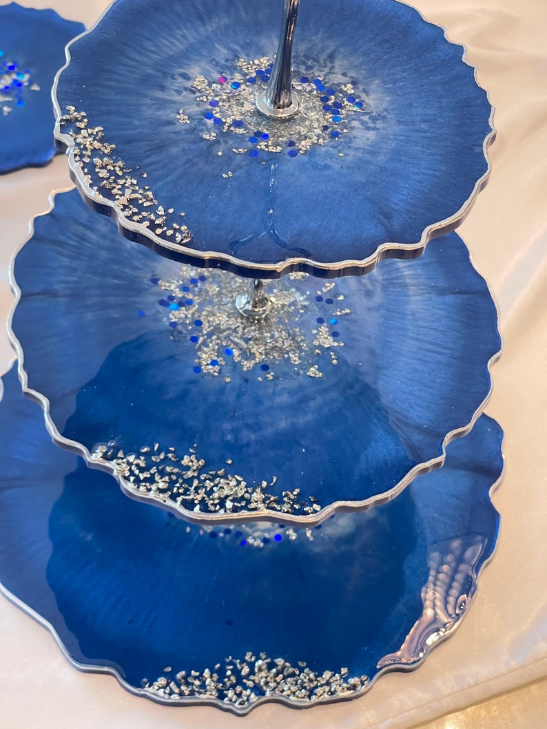 Geode 3 Tier Cake Stand - Etsy