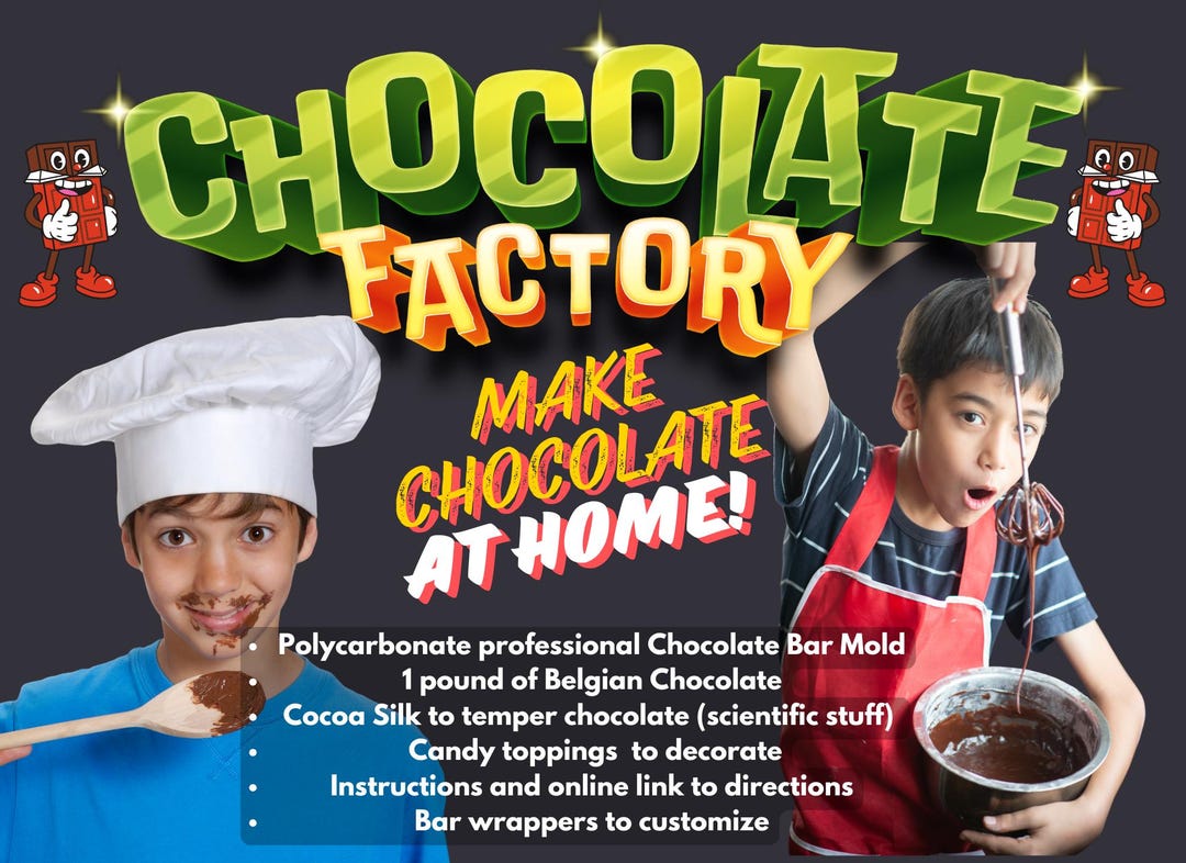 Professional Kids Chocolate Bar Making Kit - Etsy