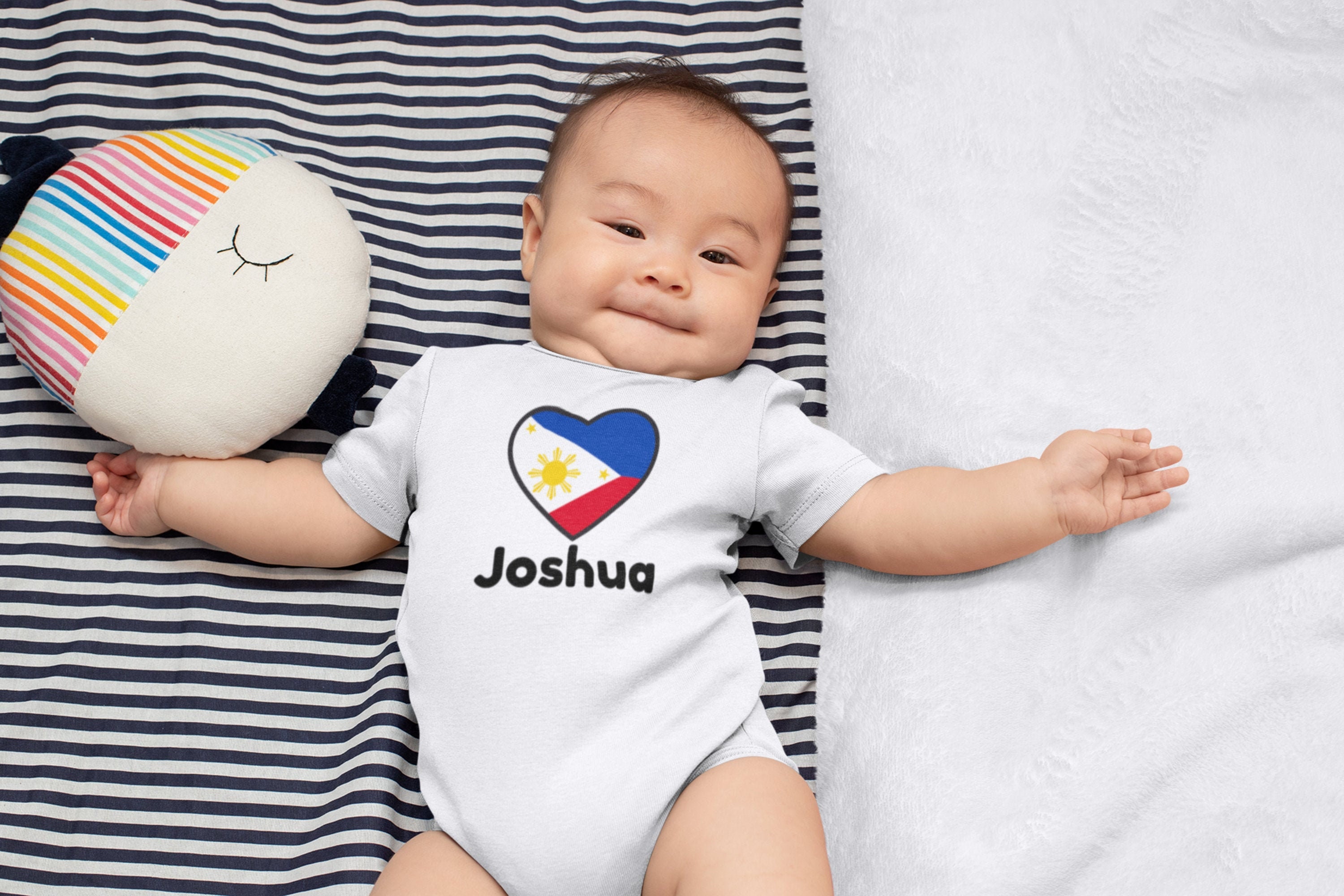 Filipino Custom Baby Onesie, Personalized Filipino Baby Clothes, Gift ...