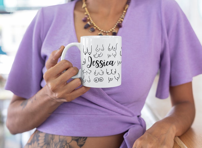 Boobie Mug Boobs Mug Personalized Breast Mug Customizable - Etsy UK